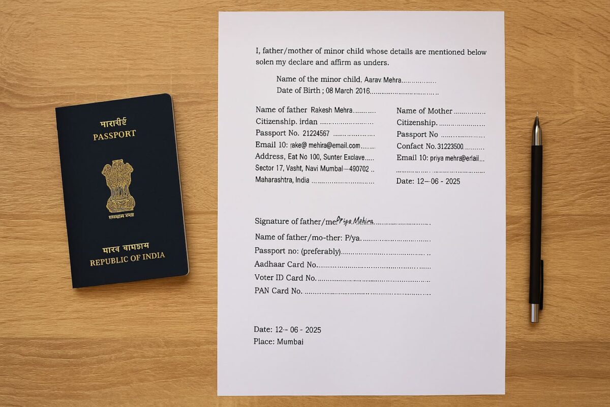 Annexure C for Passport Filled Sample PDF with Format & Steps